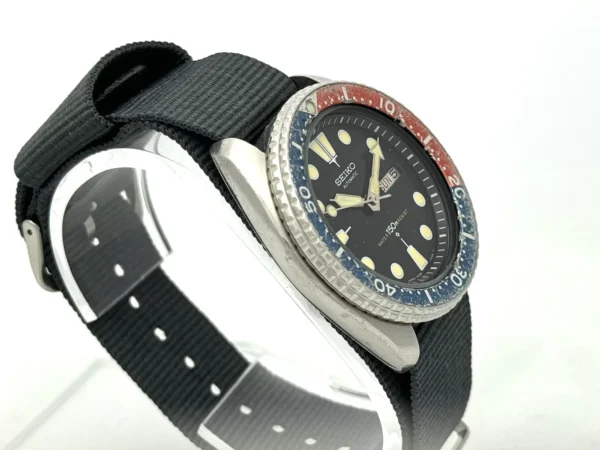 Seiko 6309-729A Pepsi Bezel "Slim Turtle" Vintage Automatic Day/Date ...